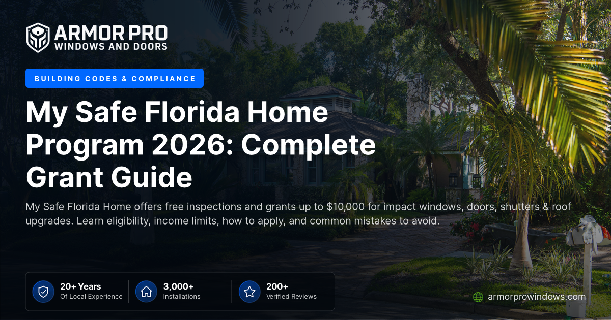 My Safe Florida Home Program 2026: Complete Grant Guide | Armor Pro ...